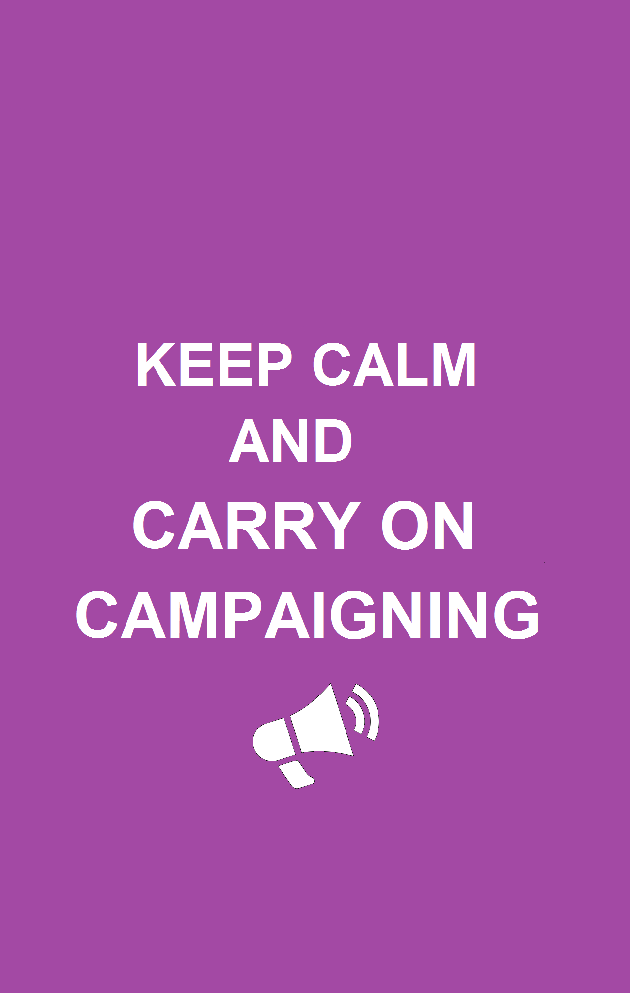 Directory of Social Change - Keep calm and carry on campaigning!